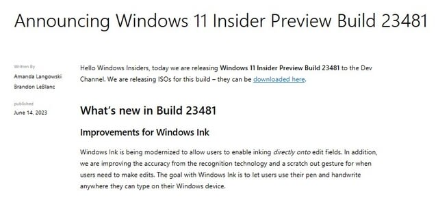 Windows 11 Devチャンネル に Build 23481.1000 が配信されてきました。 - 私のPC自作部屋