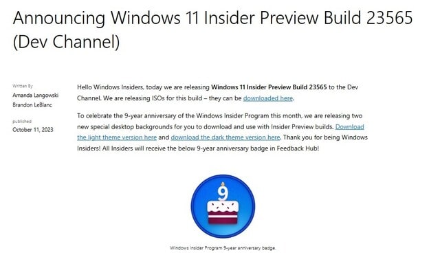 Windows 11 Dev チャンネルに Build 23565.1000 が配信されてきました。 - 私のPC自作部屋