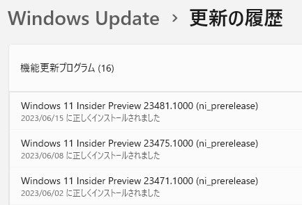 Windows 11 Devチャンネル に Build 23481.1000 が配信されてきました。 - 私のPC自作部屋