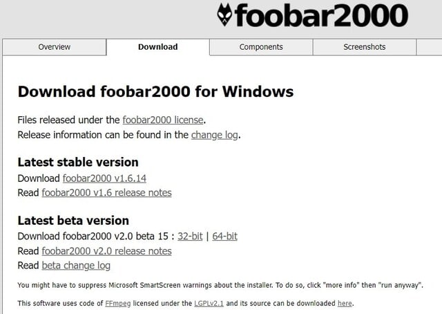 foobar2000 v2.0 beta 15 がリリースされました。 - 私のPC自作部屋