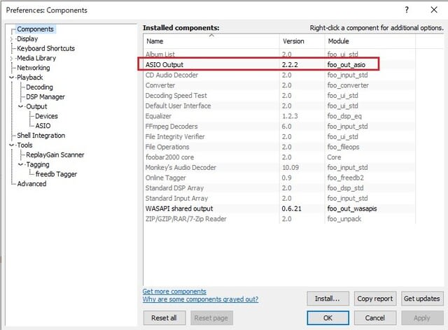 foobar2000 コンポーネント ASIO Output 2.2.2 がリリースされました。 - 私のPC自作部屋