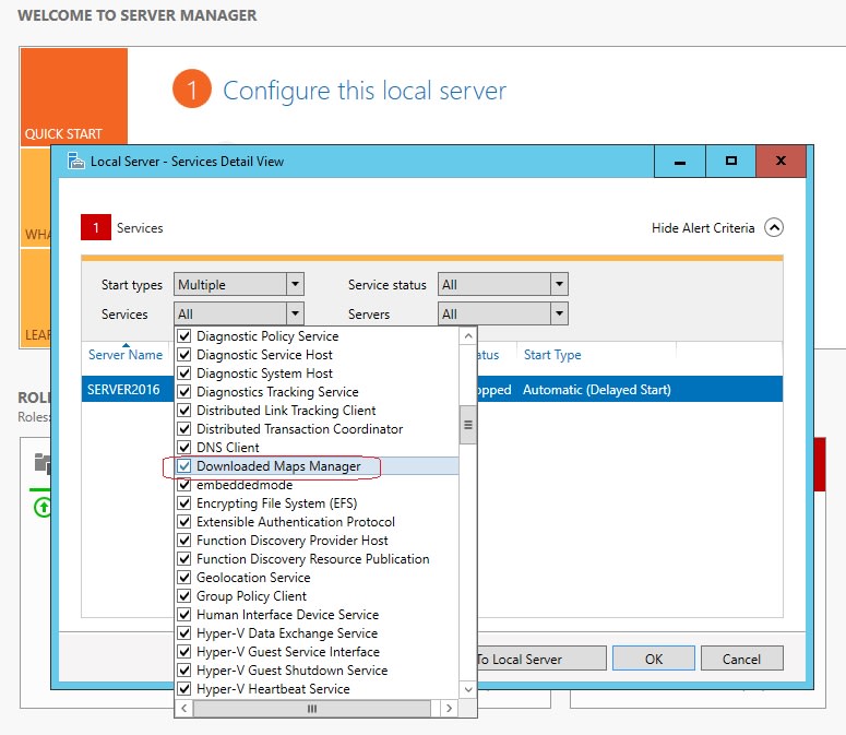 Windows Server 2016 Preview の Services で発生するアラームについて - 私のPC自作部屋