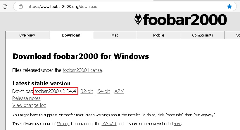 foobar2000 v2.24.4 がリリースされました。 - 私のPC自作部屋