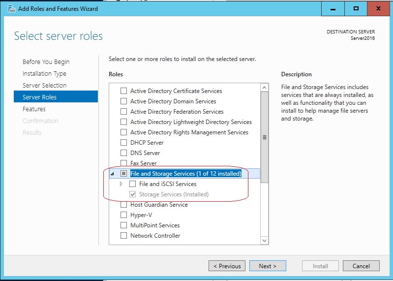 Windows Server 2016 Preview でファイルサーバー機能をインストールしました。 - 私のPC自作部屋