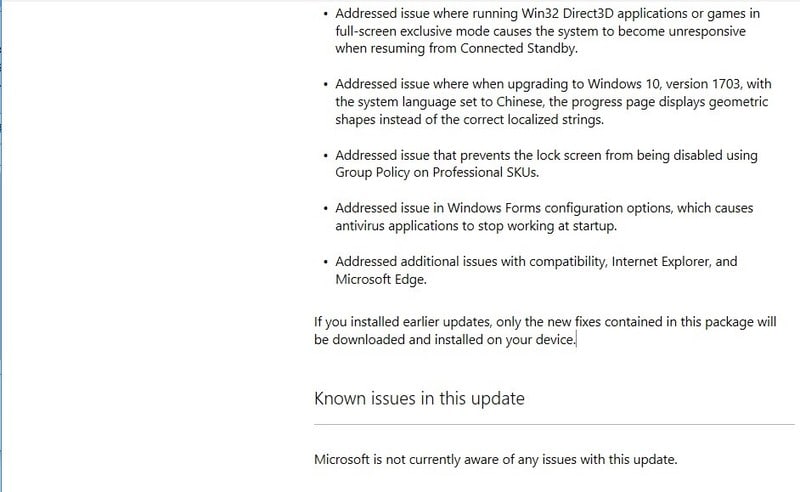 Windows10 Creators Update に累積的更新プログラム(KB4016240)が配信されてきました。 - 私のPC自作部屋