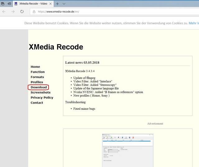 XMedia Recode 3.4.3.4 がリリースされました。この数か月、月一回のペースでアップデートされています。 - 私のPC自作部屋