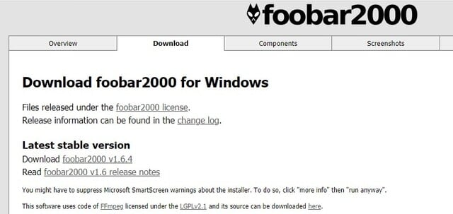 foobar2000 v1.6.4 がリリースされました。 - 私のPC自作部屋