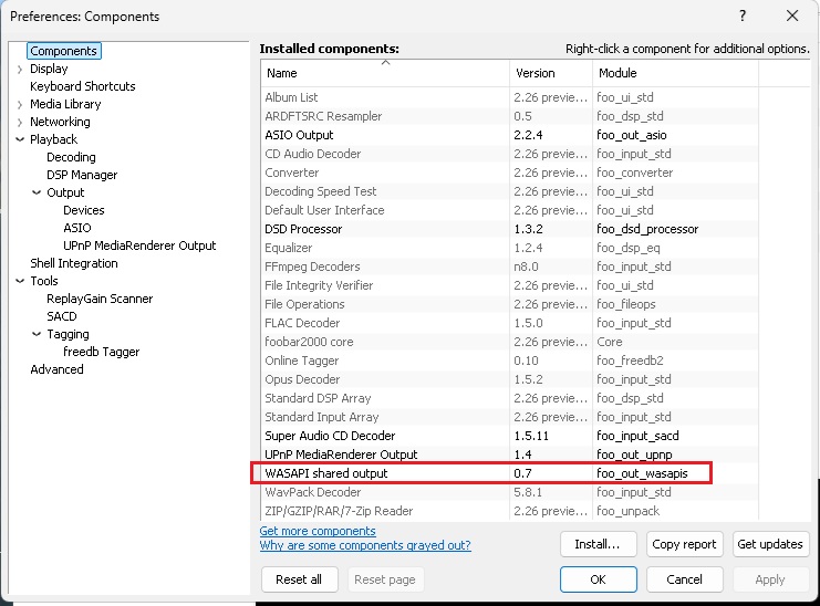 foobar2000 Components「WASAPI Shared output バージョン 0.7」 がリリースされました。 - 私の ...