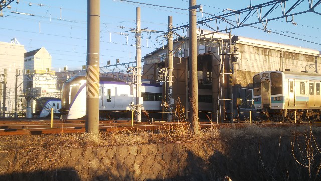 E353系S103編成 松本車両センター交番検査庫入場 - 特急上高地回遊81号