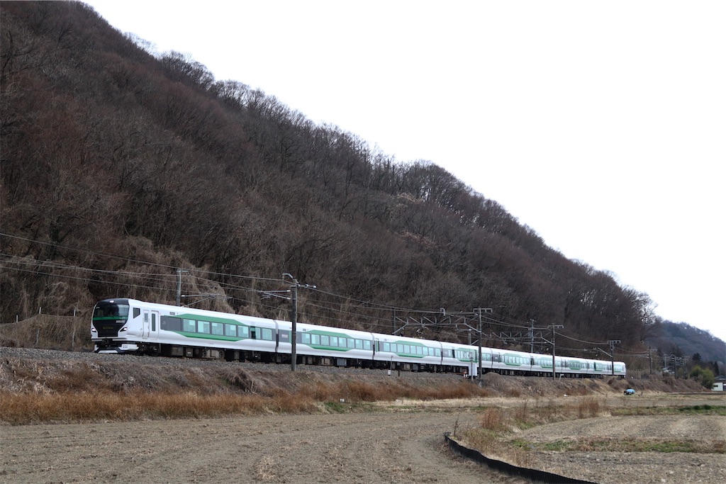 E257系5000番台 あずさ81号回送(松本⇆明科間) - 特急上高地回遊81号
