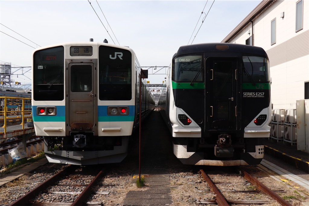 E257系5500番台 団臨(回送) - 特急上高地回遊81号