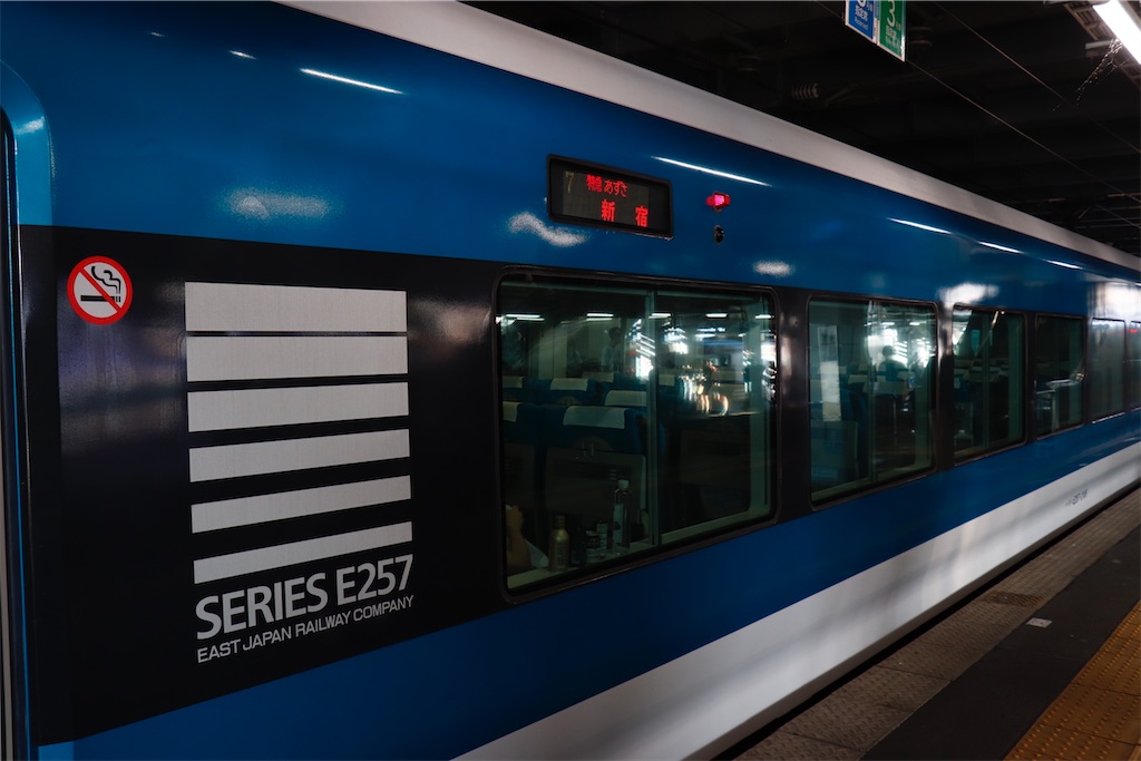 E257系2000番台 特急アルプス・臨時あずさ 84号 - 特急上高地回遊81号