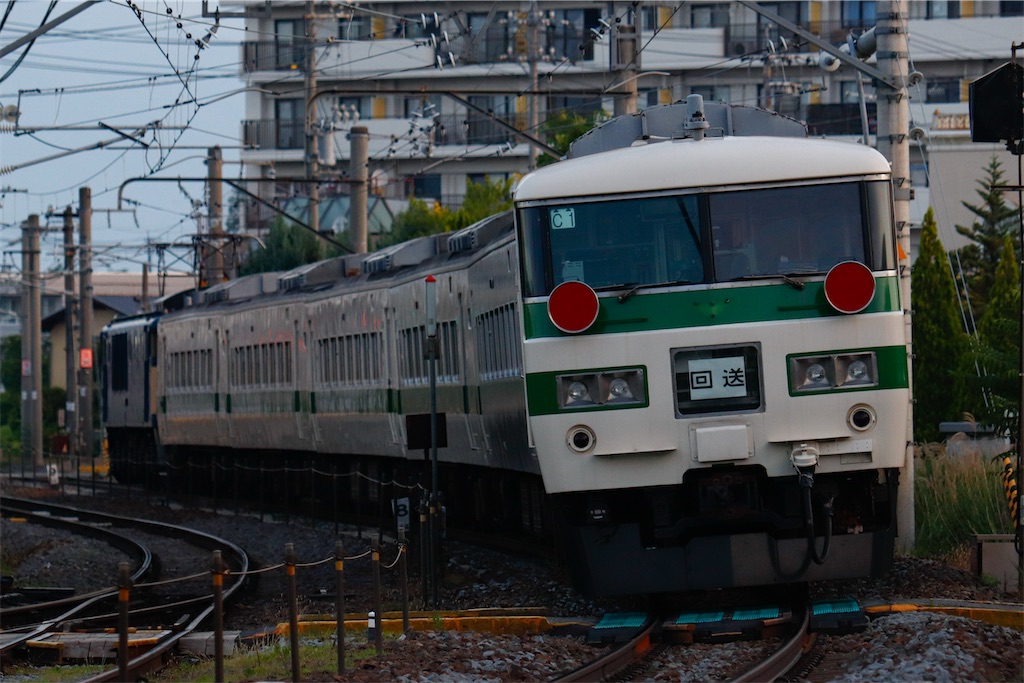 185系C1編成 NN入場配給(廃車回送) - 特急上高地回遊81号