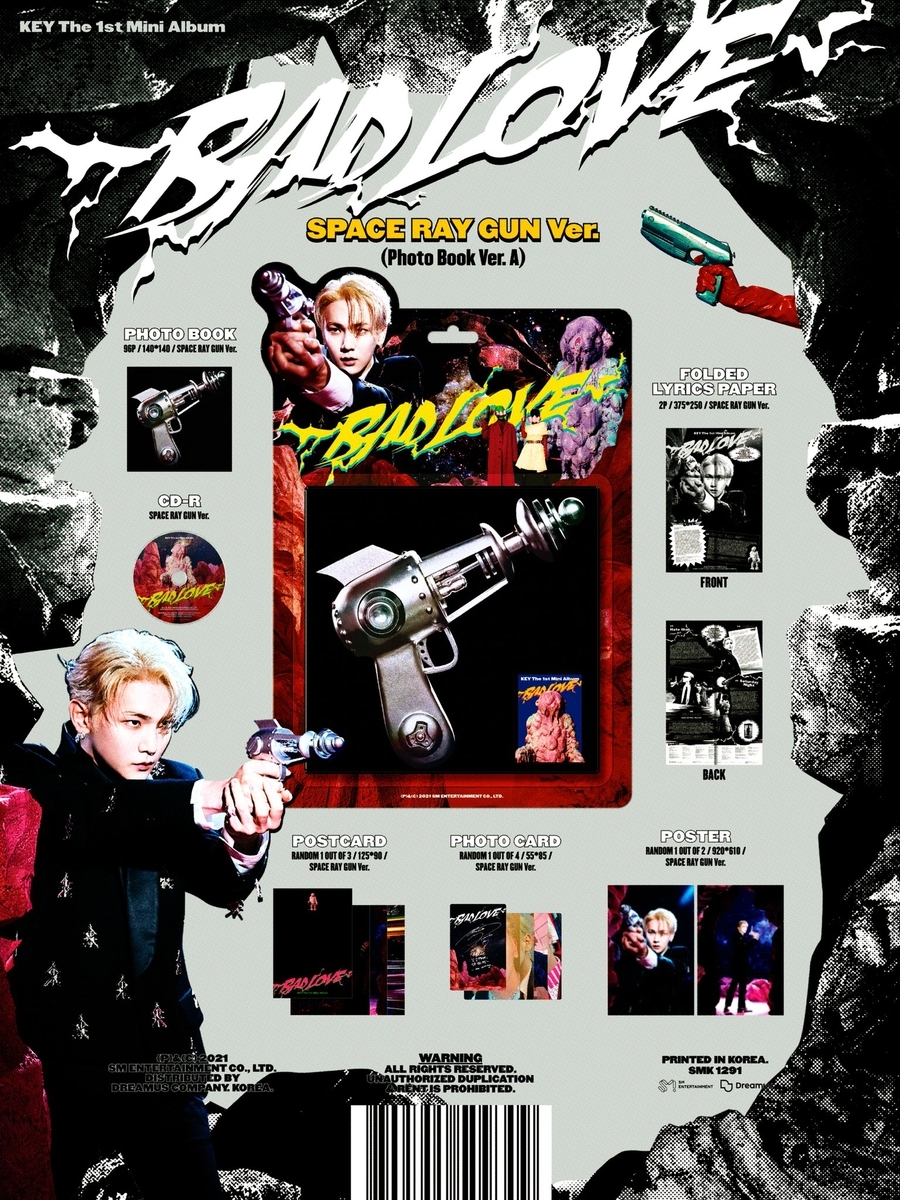 KEY The 1st Mini Album ”BAD LOVE”- Album Details - HARUのひとりごと