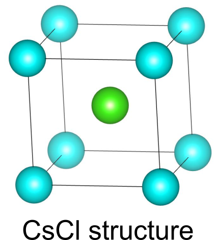 塩化セシウム型構造：立方体＋立方体 - はじめよう固体の科学