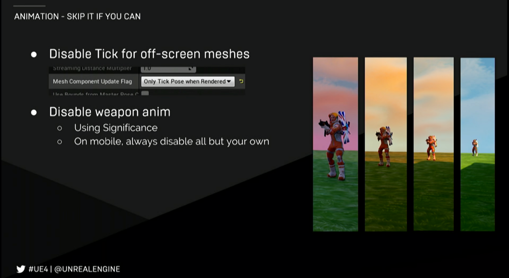 Optimizing UE4 for Fortnite: Battle Royale - アニメーション関連まとめ - ほげたつブログ