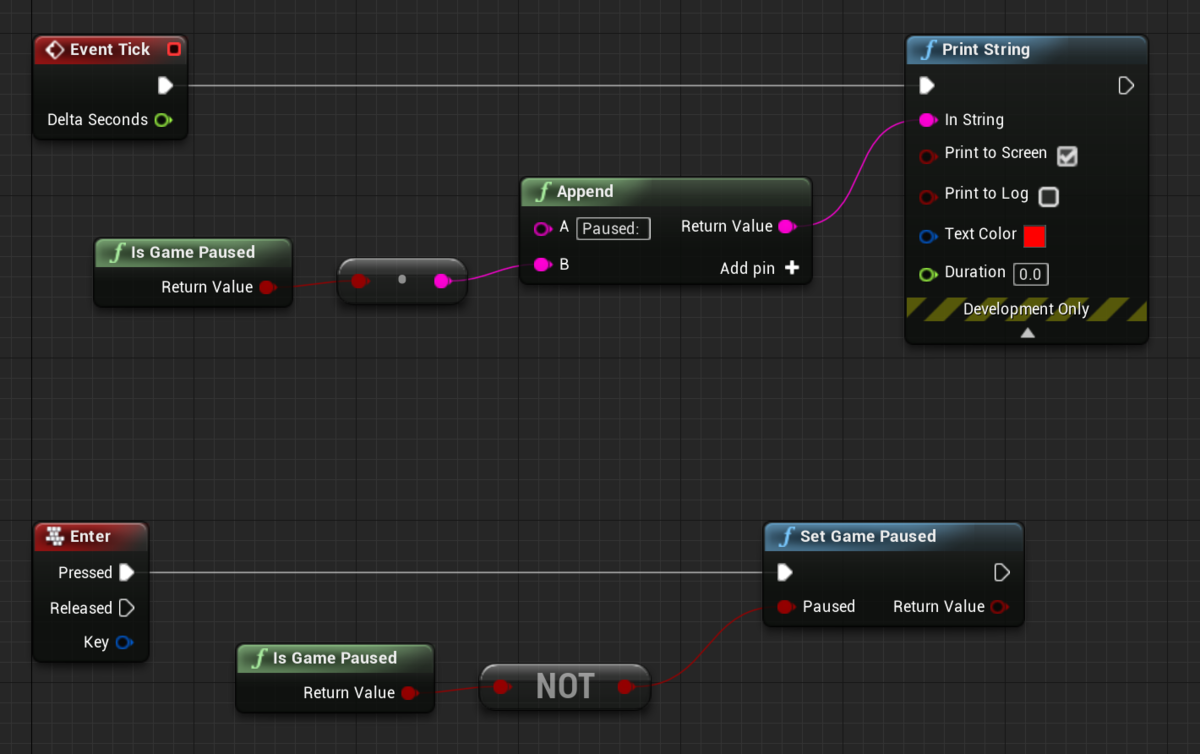 UE4でTick実行依存関係の設定とポーズ中のTick実行を併用すると問題が起こる - ほげたつブログ