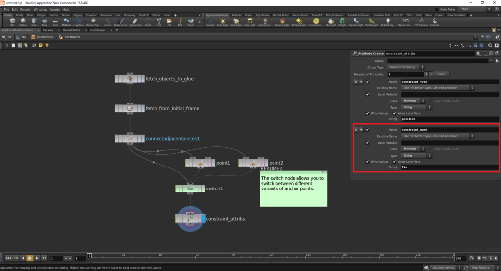 【サンプルファイル】Houdiniを知る constraintnetwork編 - Houdiniを学生が勉強してみた