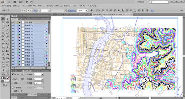Vector Map Makerで作った地図を加工するちょっとしたコツ - 建築学科ごっこ