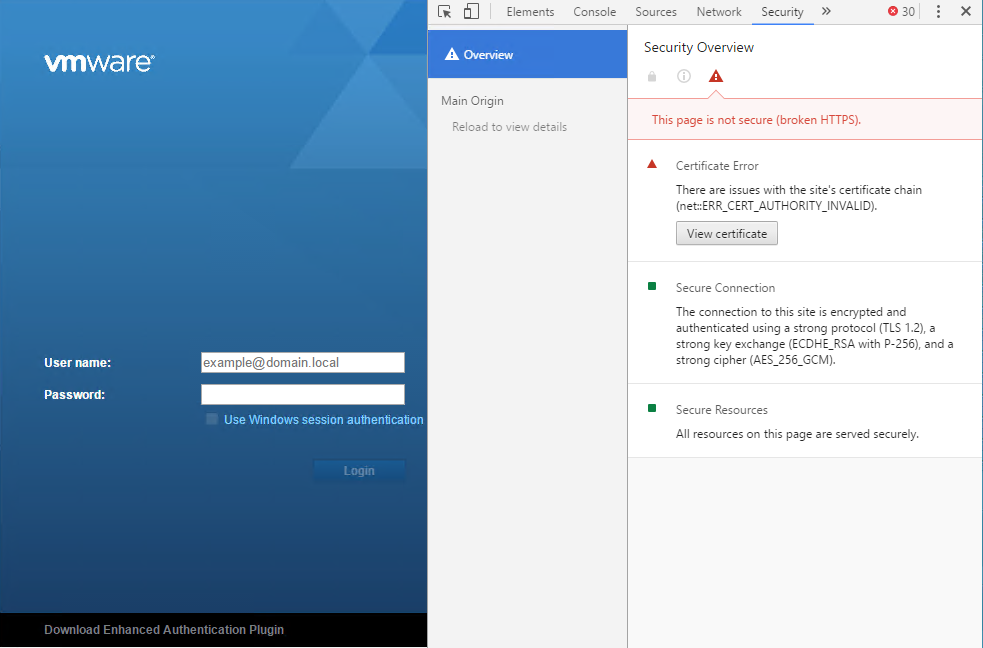 Web Client 6.5 Enhanced Authentication Plugin が動かないときのトラブルシュート - so tired