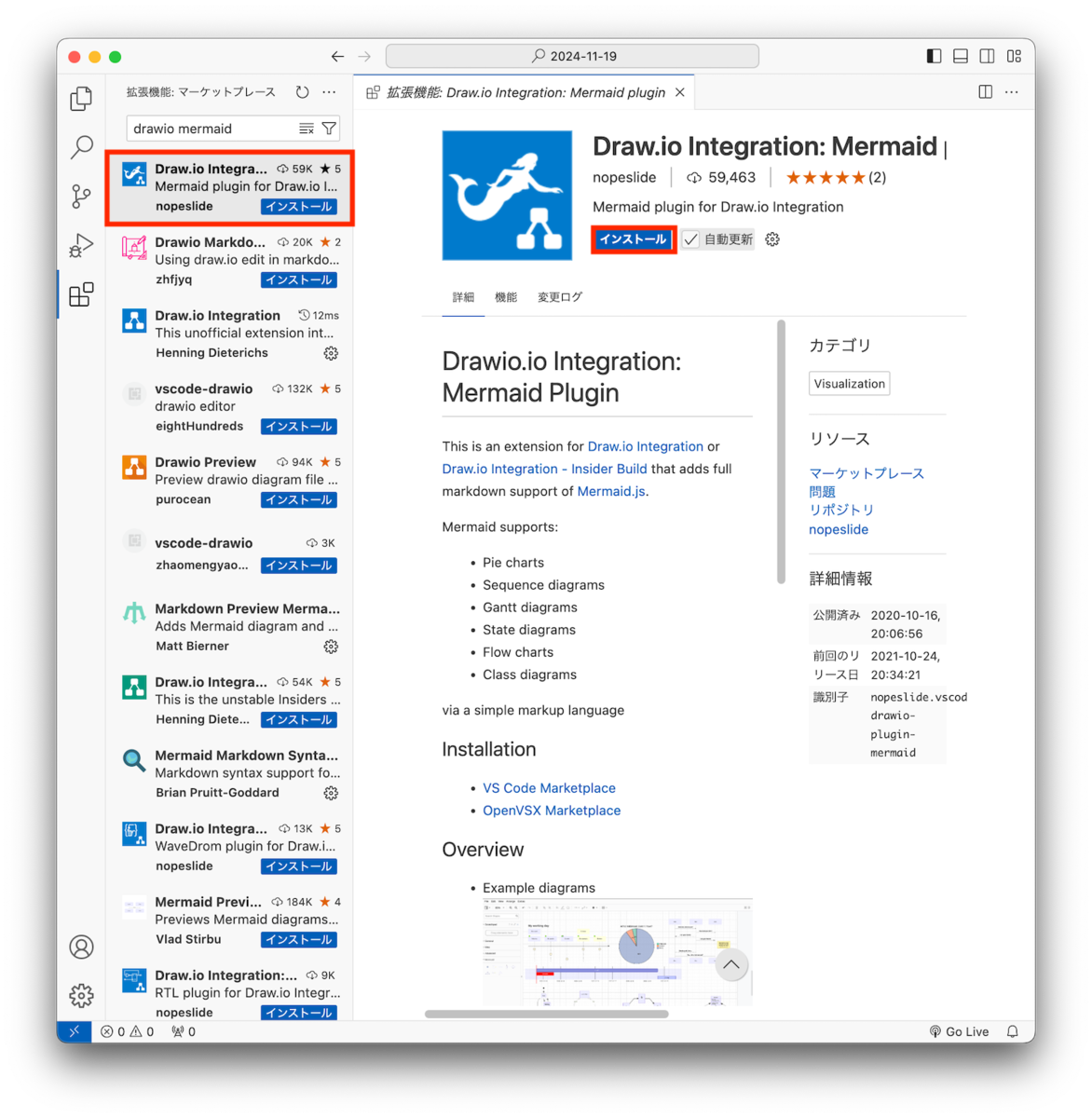 Draw.ioで mermaid.js の図を作成する - はちみつブログ