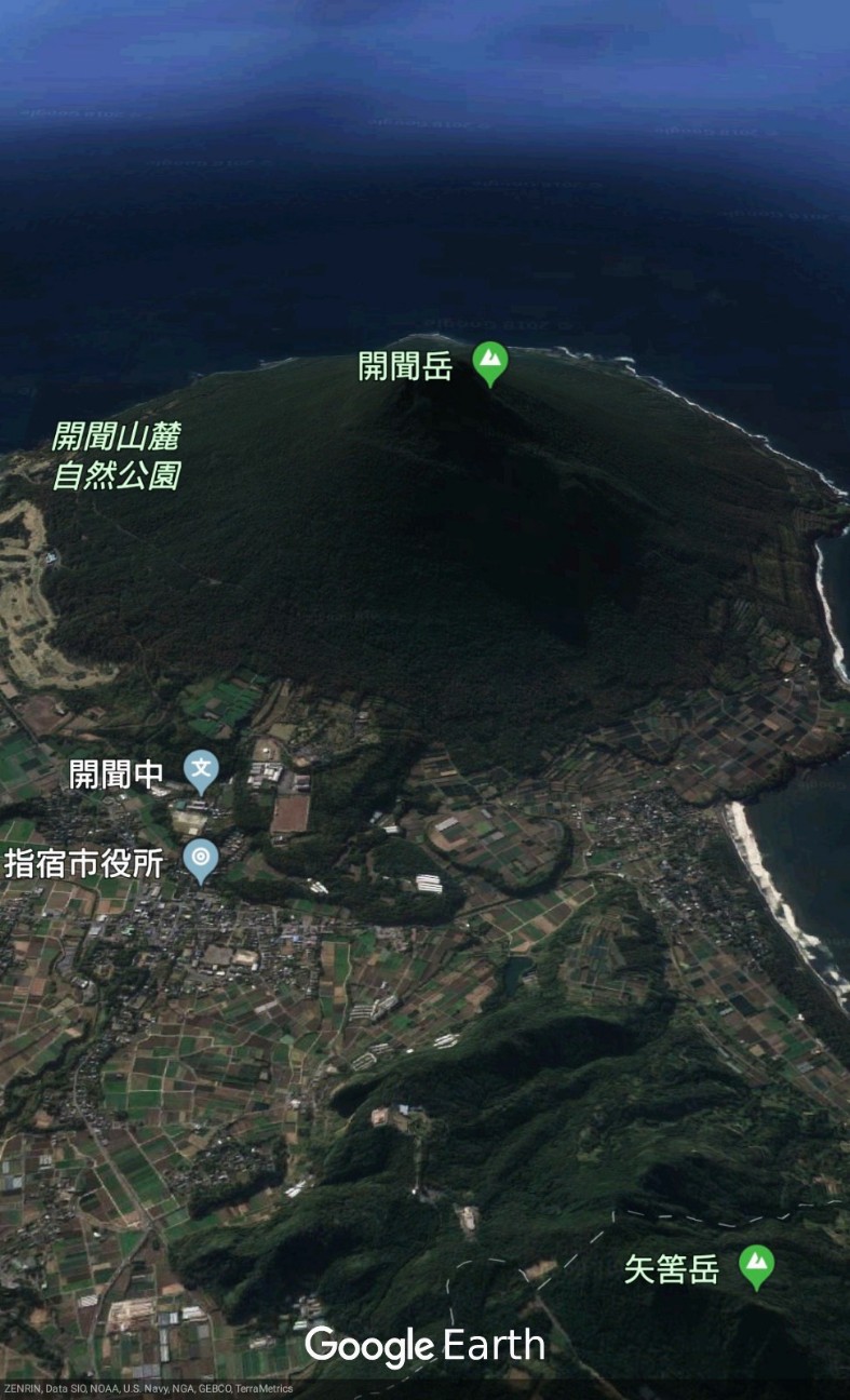 衛星写真で日本百名山の開聞岳を眺めてみよう｜Let's look at the satellite image of Mount Kaimon ...