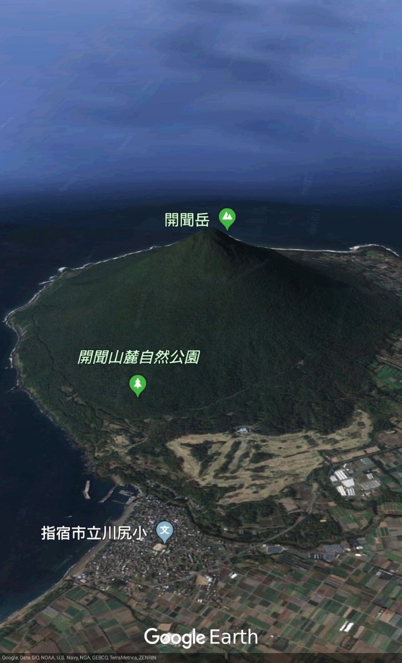 衛星写真で日本百名山の開聞岳を眺めてみよう｜Let's look at the satellite image of Mount Kaimon ...