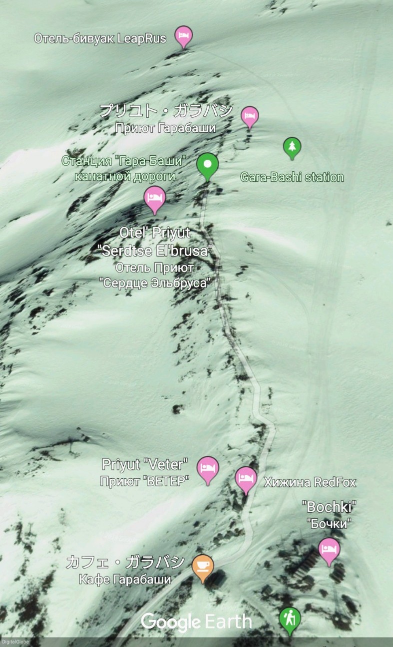 Let's look at Mount Elbrus in Russia by satellite image. - FIND OUT WONDER