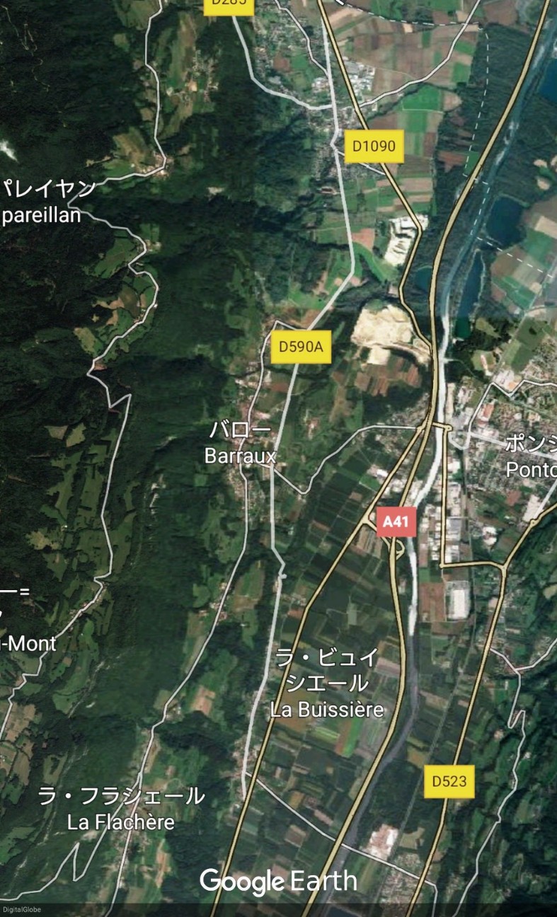 衛星写真でフランスのバロー要塞を眺めてみよう！｜Let's take a look at Fort Barraux, a star ...