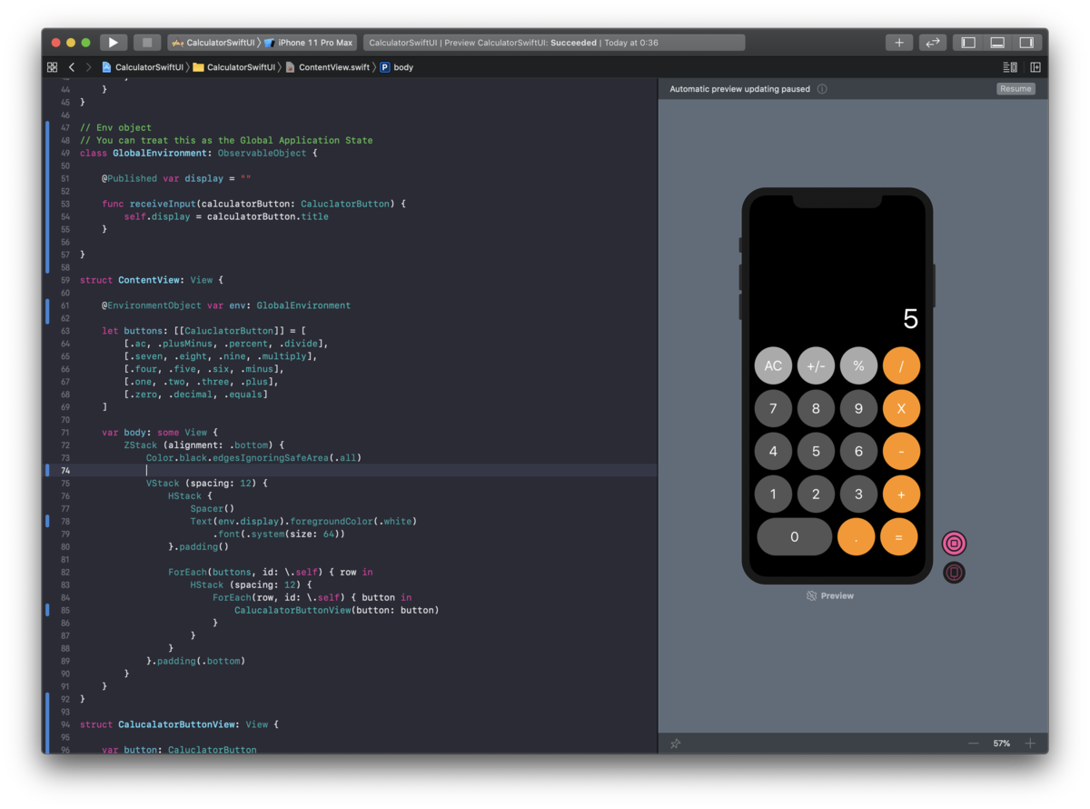 SwiftUIで電卓アプリを作成してみた - Shuntiger Tech Diary