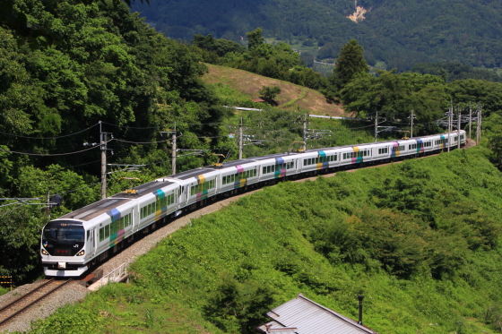 E257系M204編成+M108編成出場試運転 - ガタゴト日誌