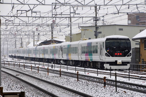 E257系M204編成＋M105編成出場試運転 - ガタゴト日誌