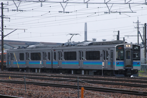 E127系100番台A5編成出場 - ガタゴト日誌