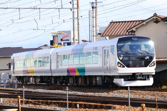 E257系付属M204編成試験走行 - ガタゴト日誌