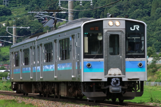 E127系100番台A1編成 長野総合車両センター入場回送 - ガタゴト日誌