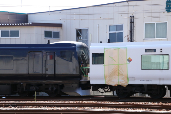 E257系付属編成（M202編成+M205編成）が解体線へ移動 - ガタゴト日誌