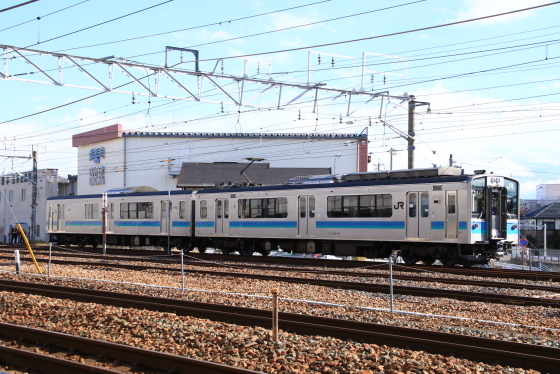 E127系100番台A3編成構内試運転 - ガタゴト日誌