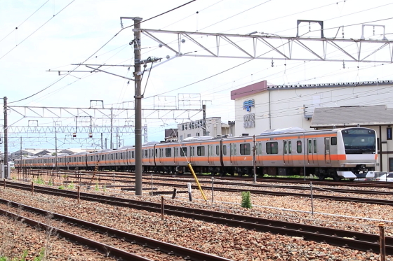 E233系豊田車（T33編成）構内試運転 - ガタゴト日誌