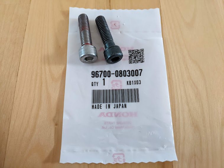 トップブリッジの交換準備 - 1989年式 BMW R100RS の備忘録