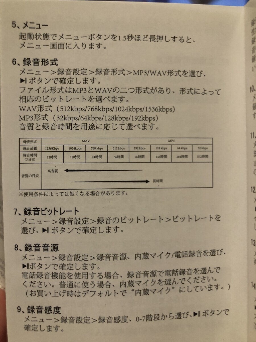 Tuayoo V91 取扱説明書の画像 - iasna's diary