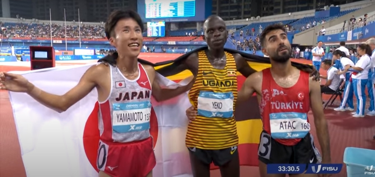 "松竹芸能"北川星瑠がハーフマラソンで金メダル！"山の妖精"山本唯翔が10000mで銅！「FISUワールドユニバーシティゲームズ」☆20230806 - 一年後の明日、青森から下関まで走ります！！