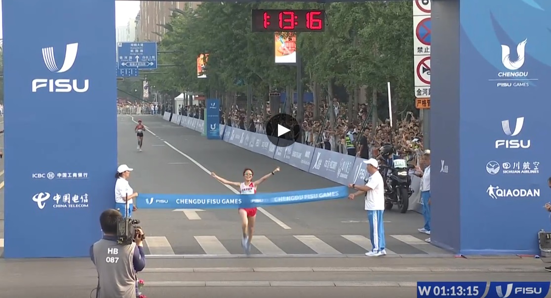 "松竹芸能"北川星瑠がハーフマラソンで金メダル！"山の妖精"山本唯翔が10000mで銅！「FISUワールドユニバーシティゲームズ」☆20230806 - 一年後の明日、青森から下関まで走ります！！