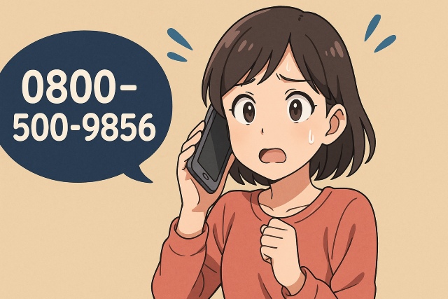 ちょっと待って！0800-500-9856に出る前に知っておきたいこと - どうしたらいいの！？
