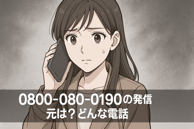 0800-080-0190は誰？迷惑電話の口コミ・詐欺の可能性・対処方法を徹底解説 - どうしたらいいの！？
