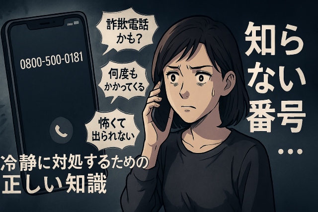 「0800-500-0181」からの着信は出てはいけない？発信元の正体と危険な電話勧誘の実態を徹底調査！ - どうしたらいいの！？