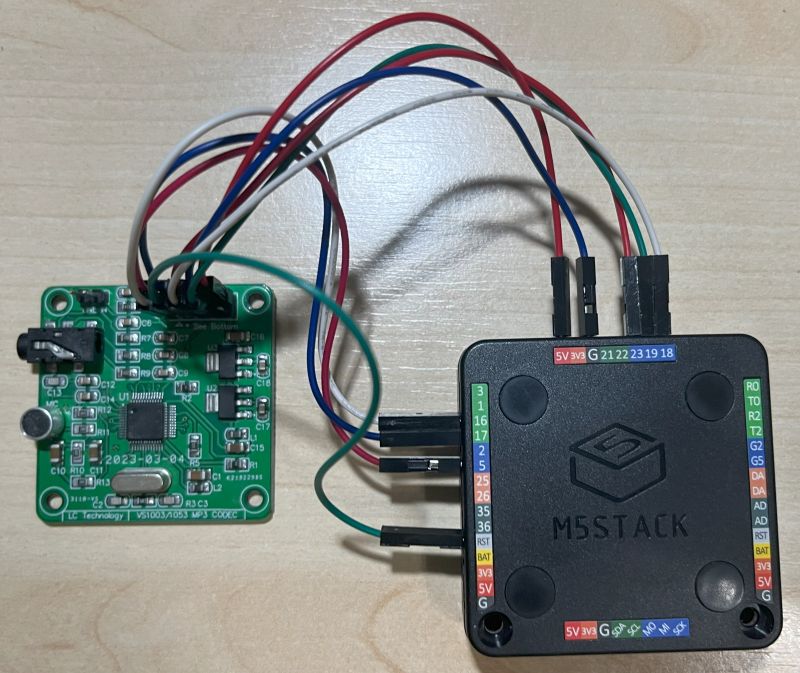 M5StackでWEBラジオを鳴らす(VS1003デコーダボード) - イドラさんの髭アンテナ