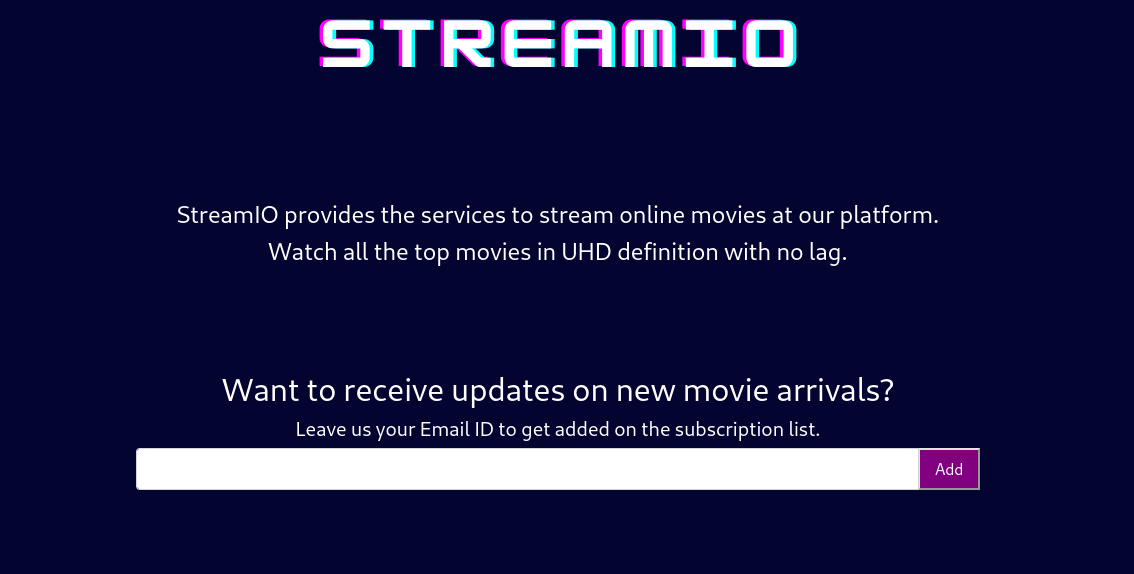 【Hack The Box】StreamIO - 家studyをつづって