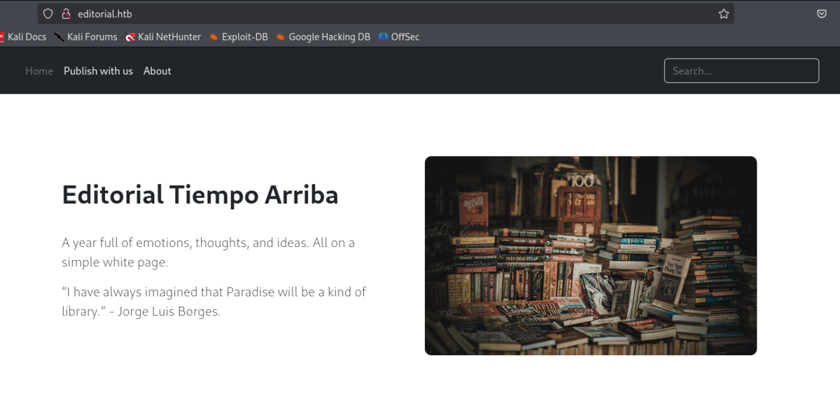 【Hack The Box】editorial - 家studyをつづって