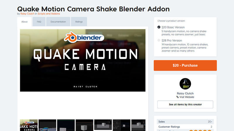 「Quake Motion Camera」カメラに「揺れ」を加えて、臨場感を生み出すアドオン！使い方やレビューなど - ijigen.net